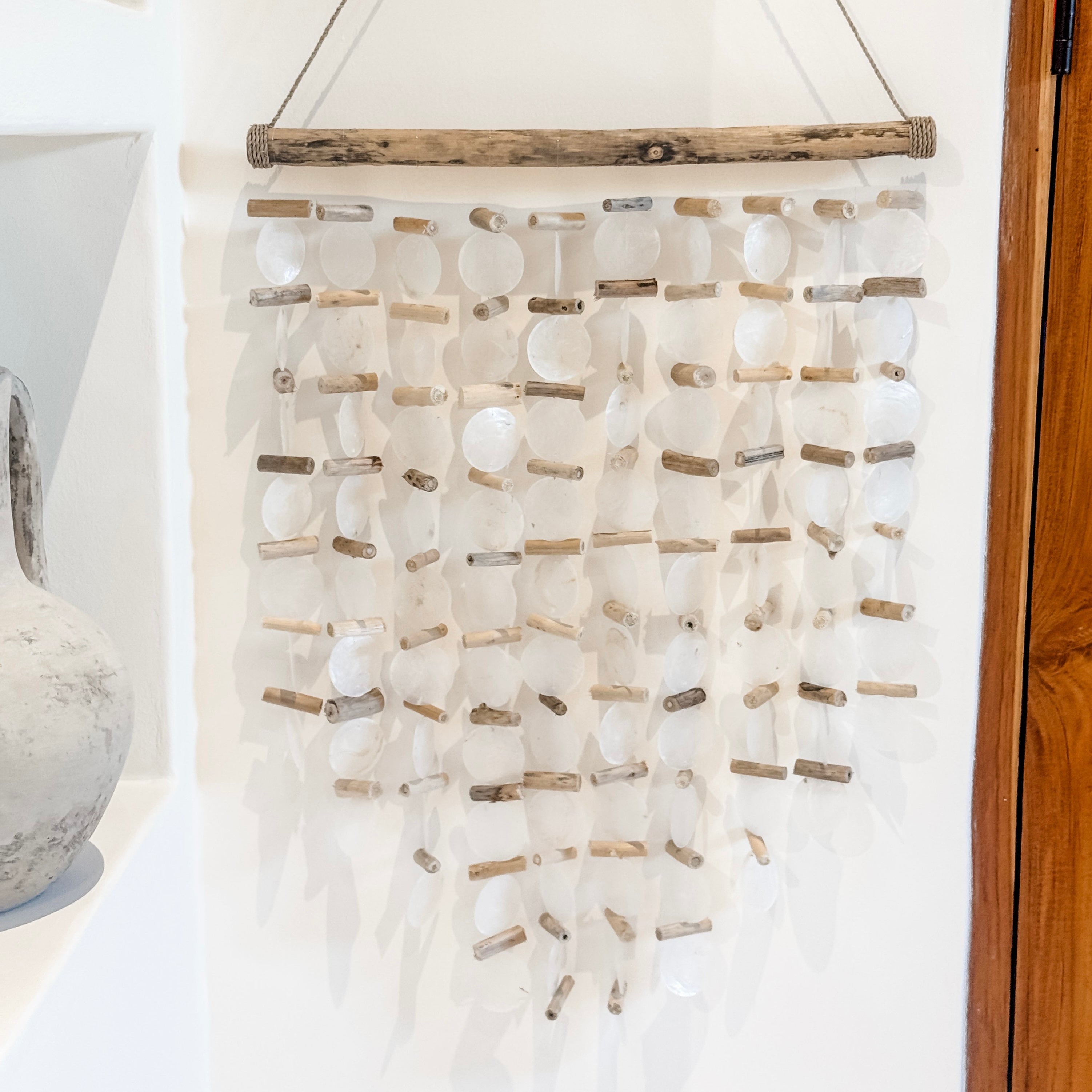 Capiz & Driftwood Wall Hanging Preorder