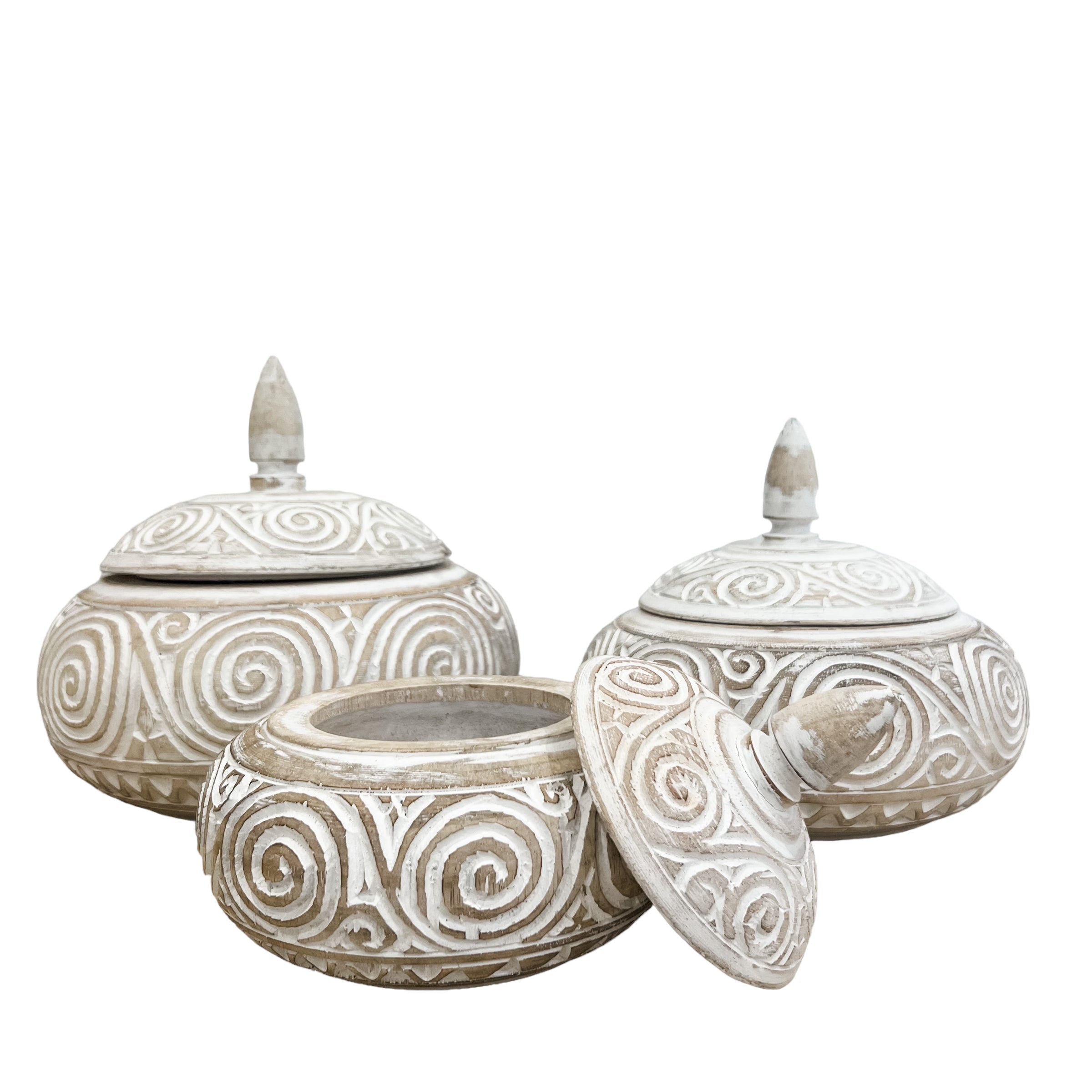 Solstice Wooden Genie Pot | 3 Sizes Available