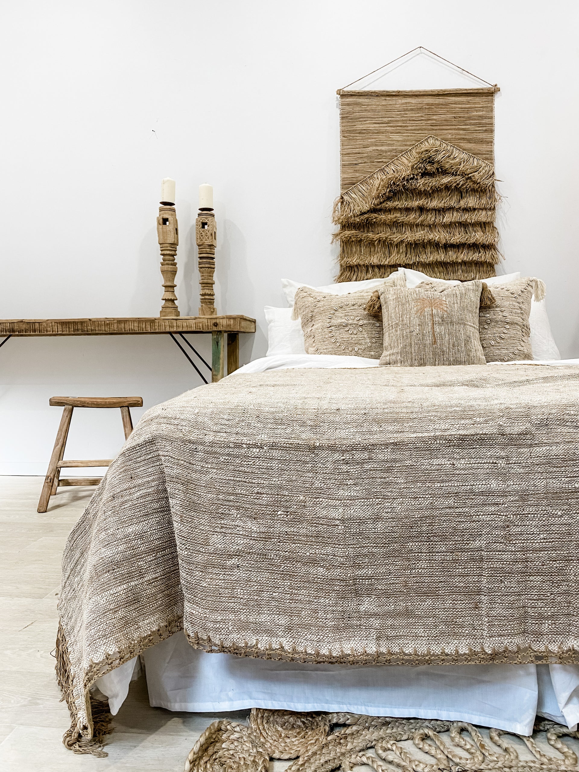 Husk Palm Cushion | 45x45cm Preorder